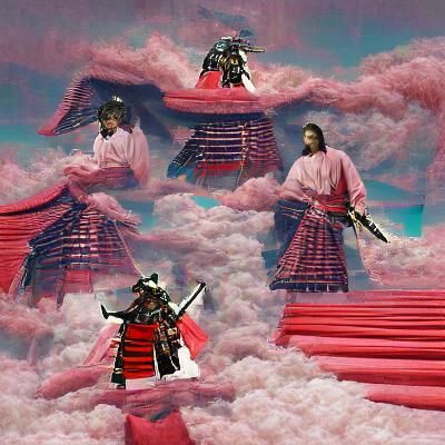Samurai at the Gates of Heaven - AI Generated Artwork - NightCafe Creator