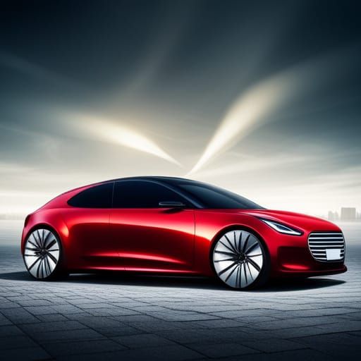 Fast red car - AI Generated Artwork - NightCafe Creator