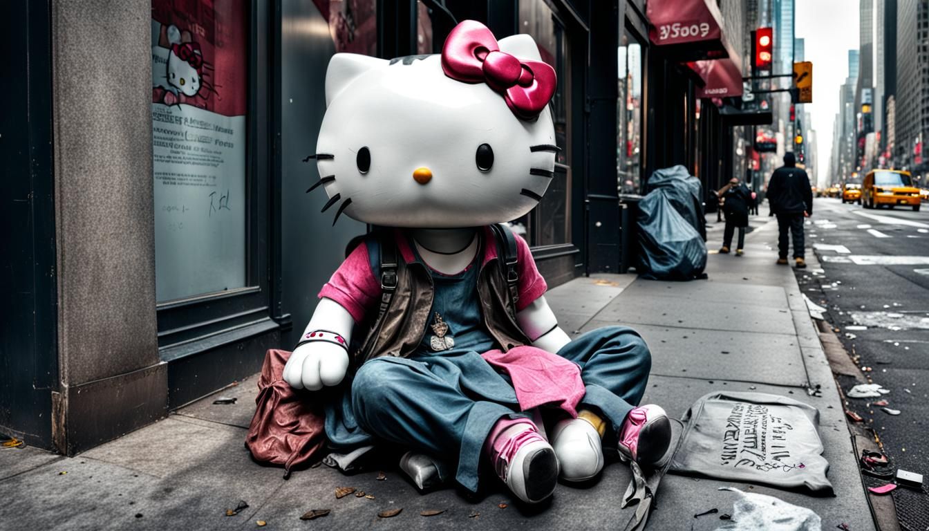 broken Hello Kitty (1) - AI Generated Artwork - NightCafe Creator
