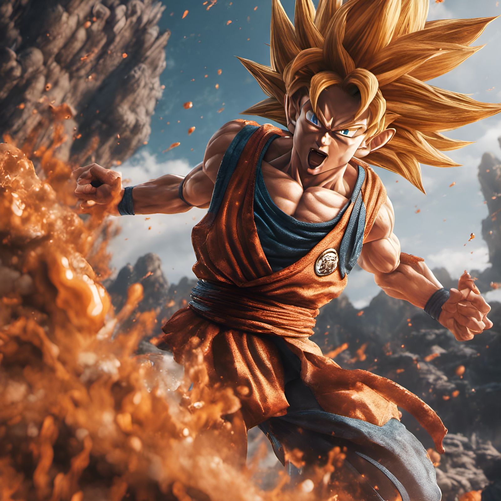 Goku - AI Generated Artwork - NightCafe Creator