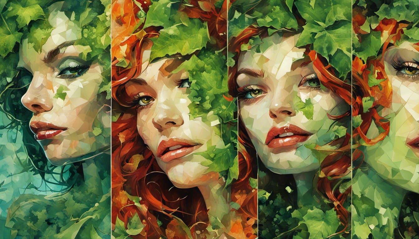 Mosaic-like Collage: Poison Ivy #3 - AI Generated Artwork - NightCafe ...