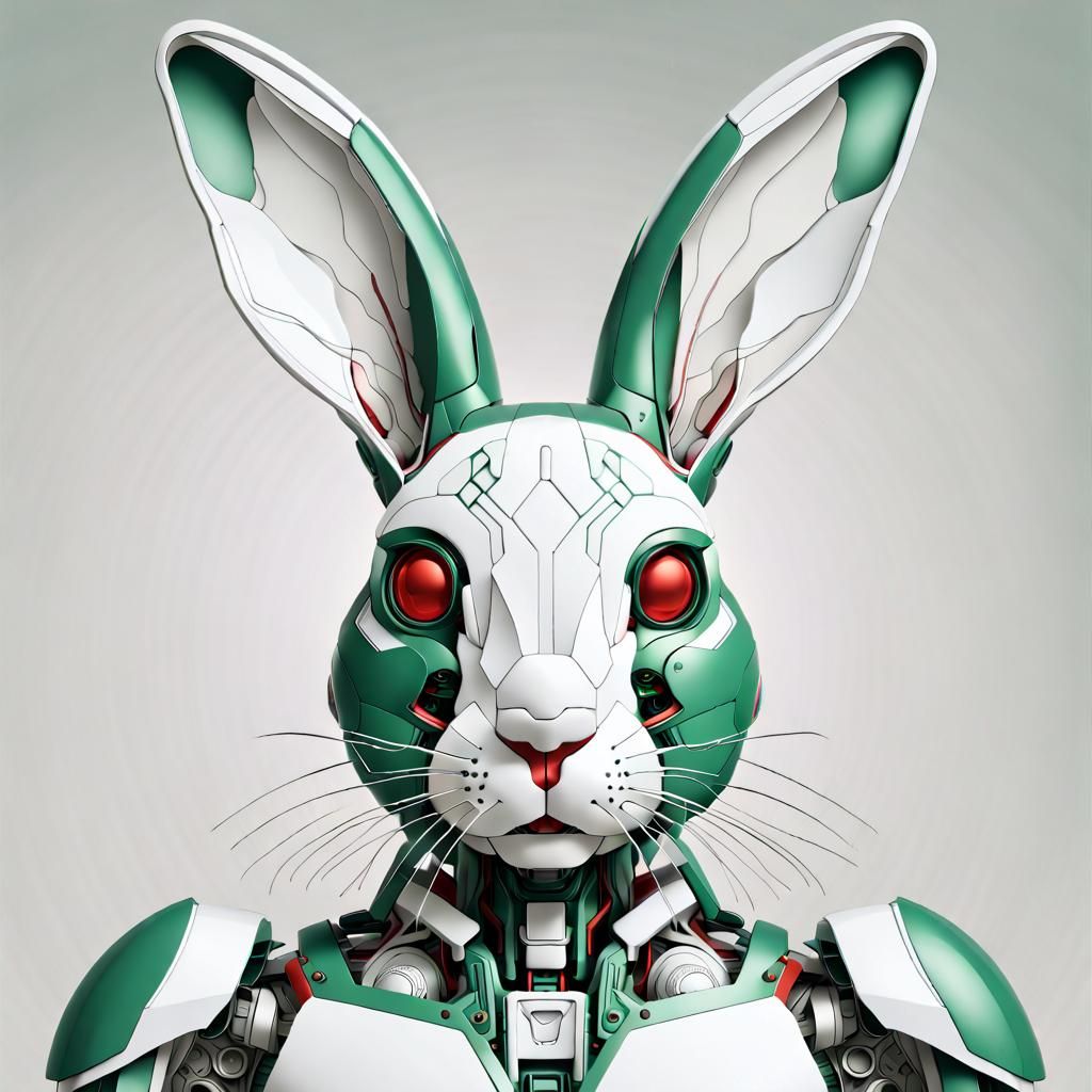 Robot-rabbit - AI Generated Artwork - NightCafe Creator