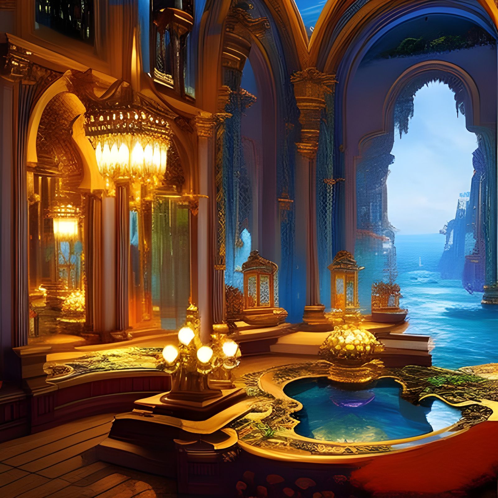 magic house of mirrors - AI Generated Artwork - NightCafe Creator