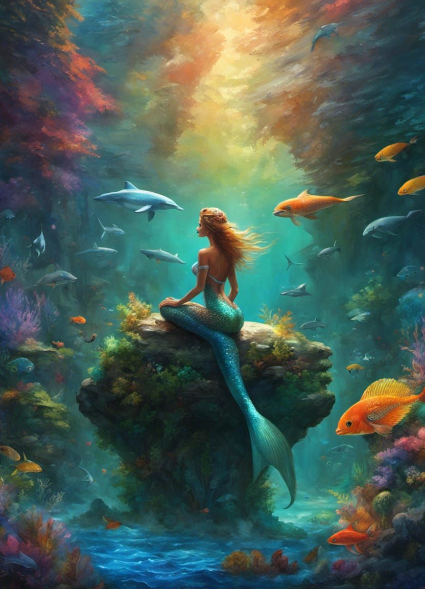 Mermaid Challenge Try-out - AI Generated Artwork - NightCafe Creator
