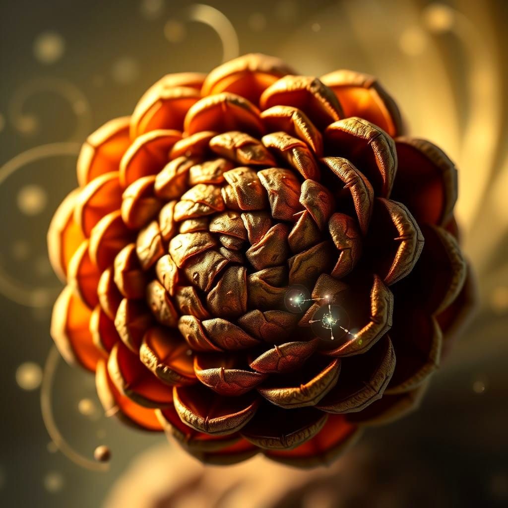 The Fibonacci Sequence gives birth to a Pinecone