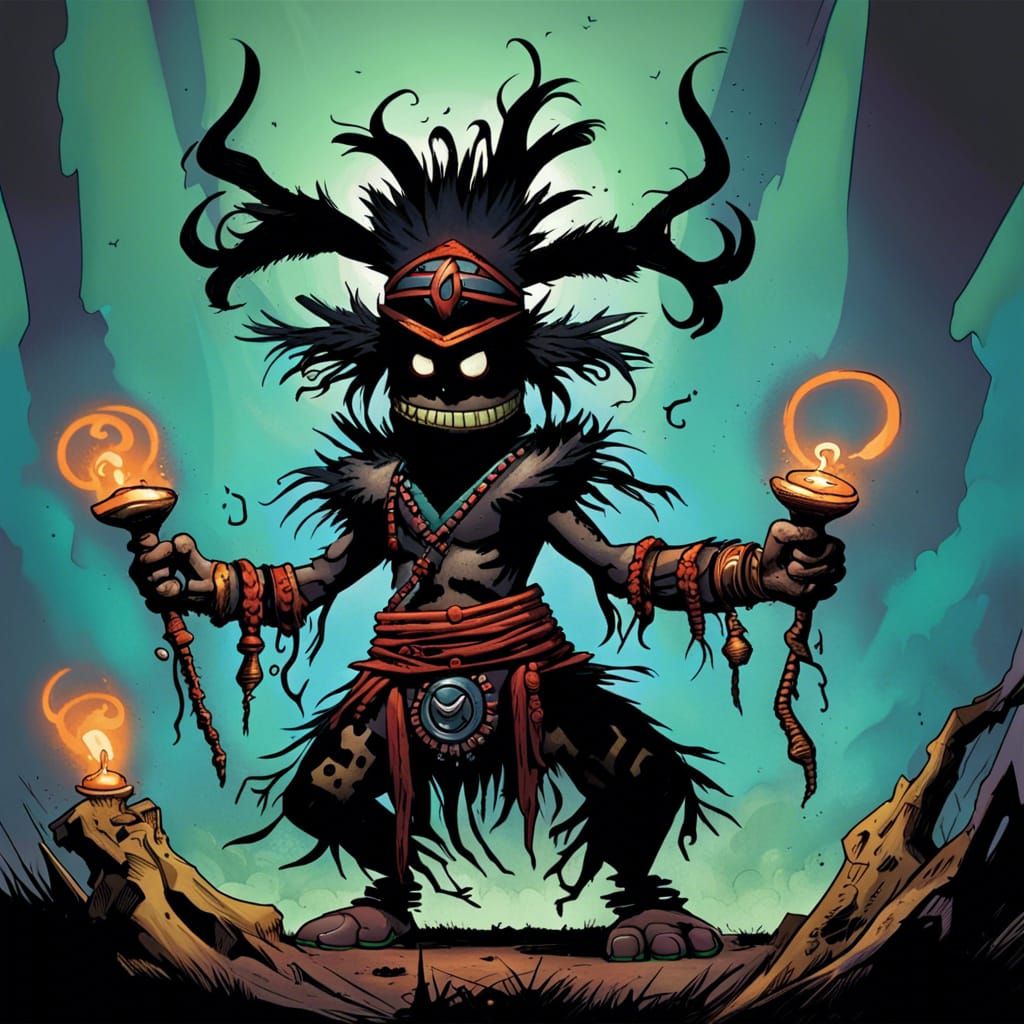 Shadow Shaman - AI Generated Artwork - NightCafe Creator