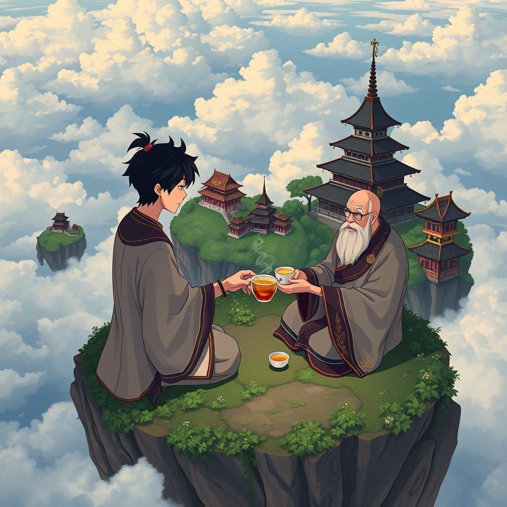 Celestial Tea Ceremony - Peaceful Floating Island Tea Ceremo...
