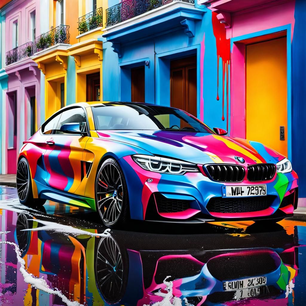 The beautiful cars, all full of color (4) - AI Generated Artwork ...