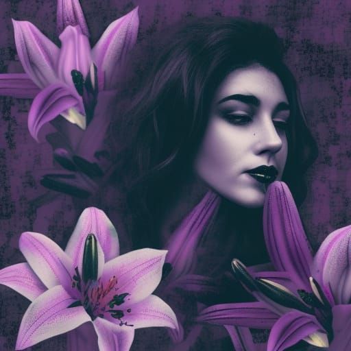 Purple portrait - AI Generated Artwork - NightCafe Creator