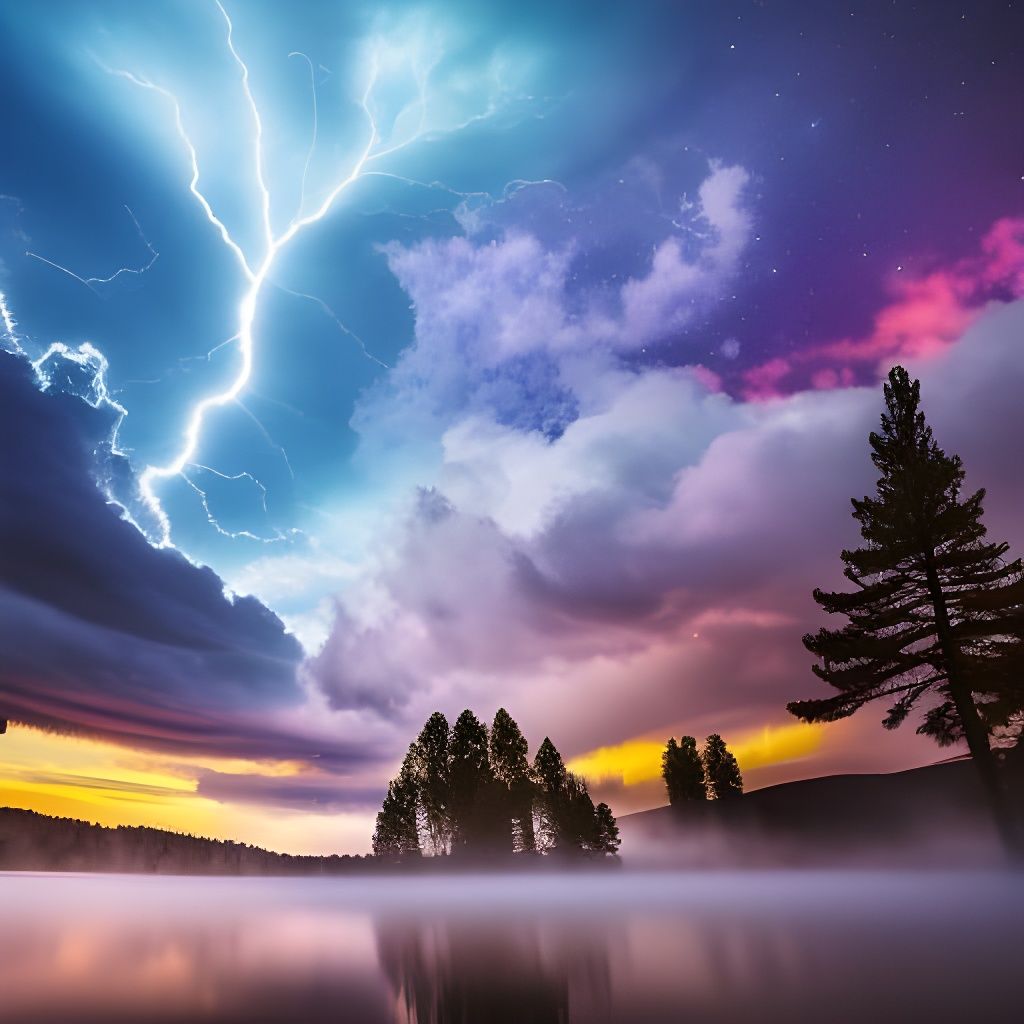 Lightening - AI Generated Artwork - NightCafe Creator