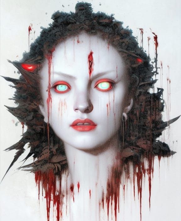 haunting stare 2 - AI Generated Artwork - NightCafe Creator