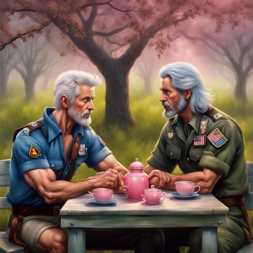 Military Tea - AI Generated Artwork - NightCafe Creator