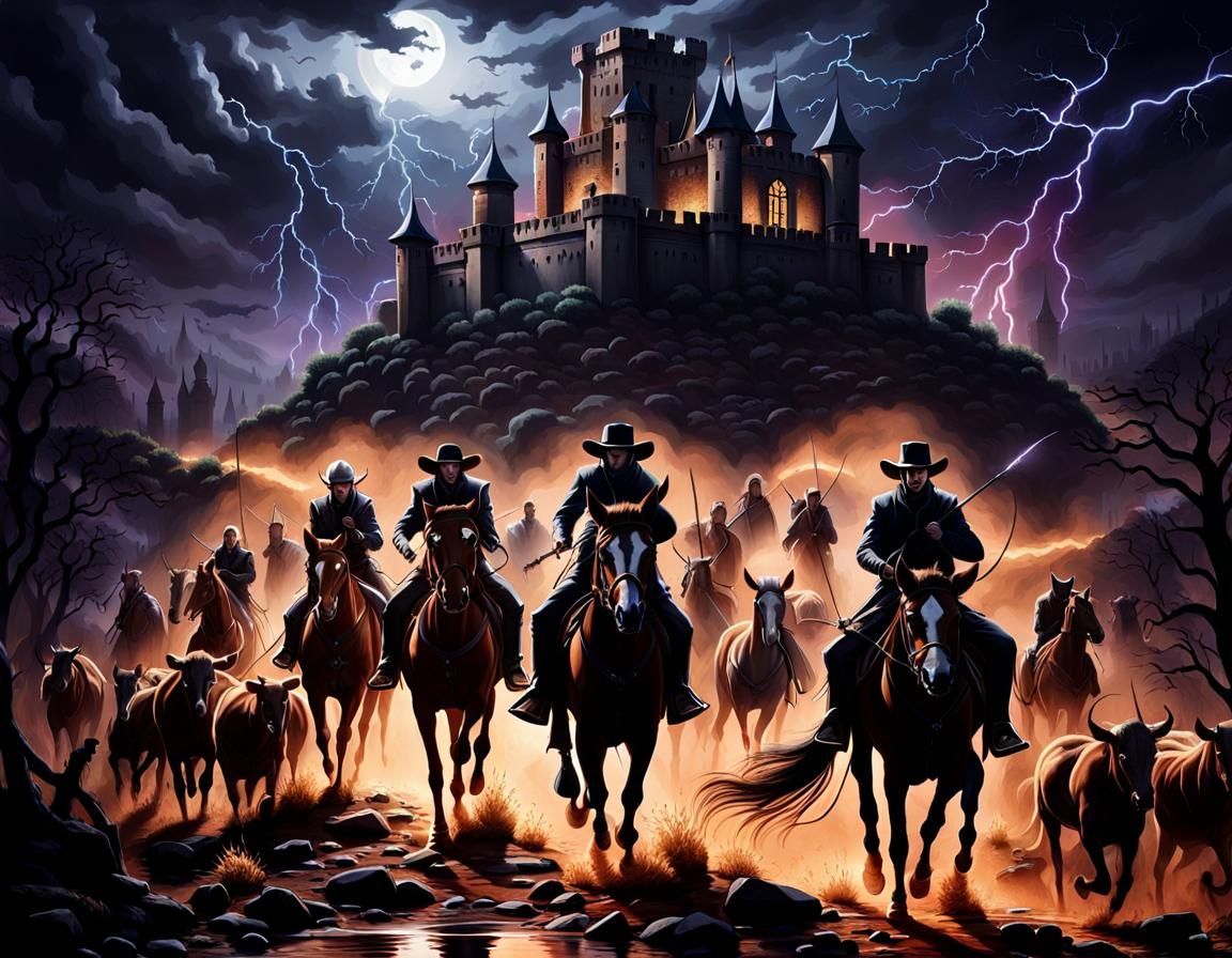 Night Riders - AI Generated Artwork - NightCafe Creator