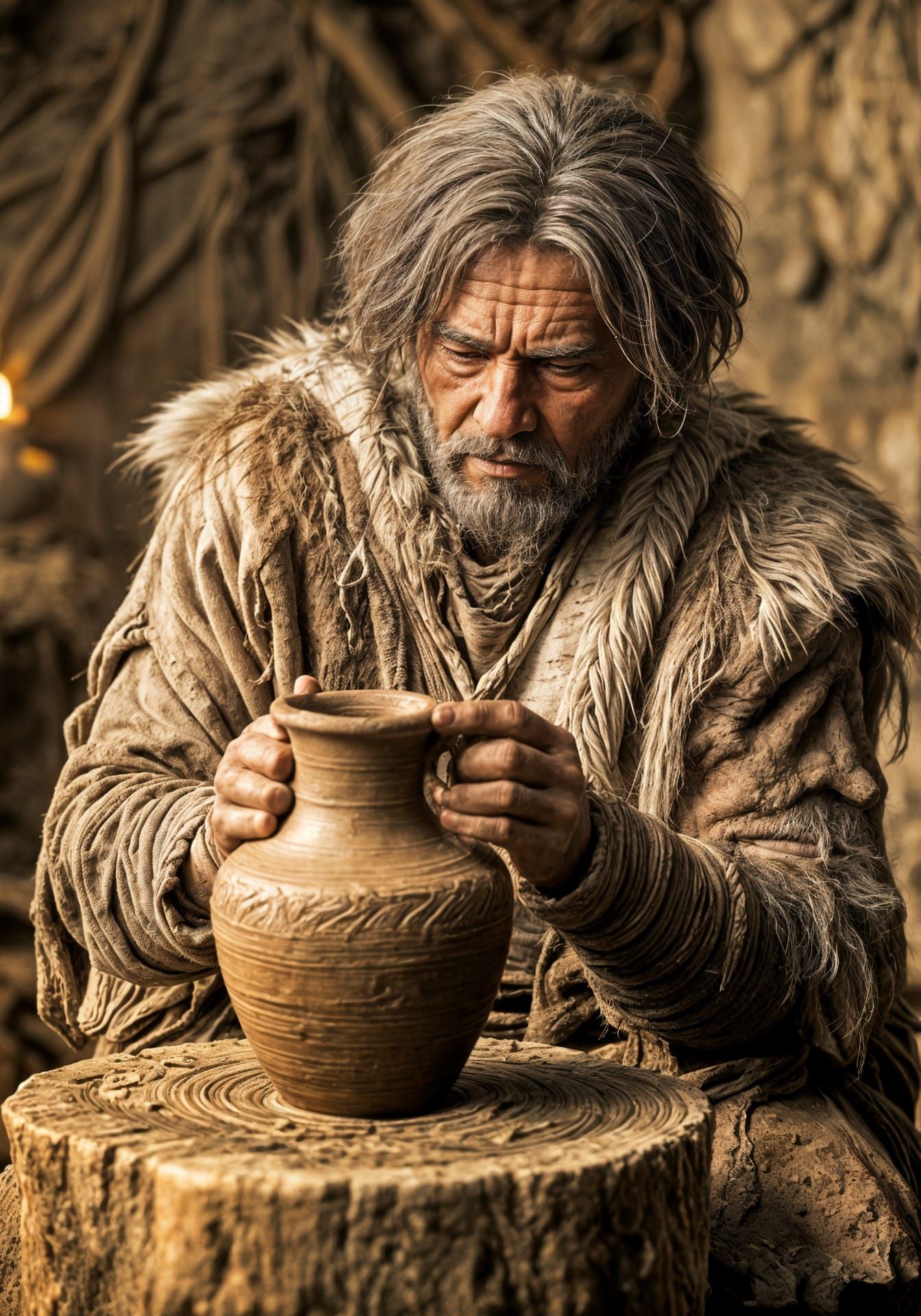 Prehistoric clay artist - Prehistoric clay artist
