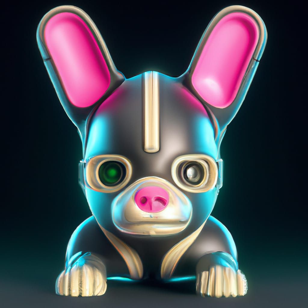 cute cyber rabbit 3d realistic render - AI Generated Artwork ...