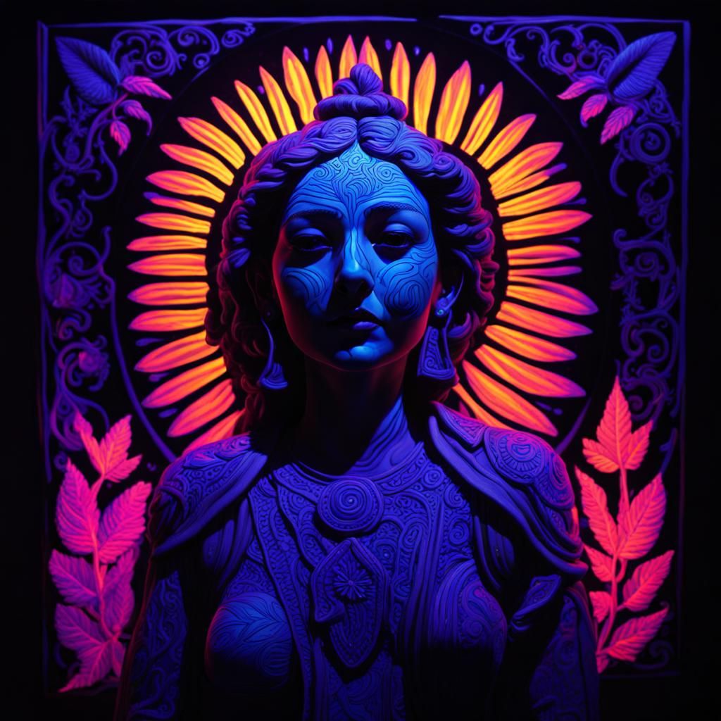 Black light art - AI Generated Artwork - NightCafe Creator