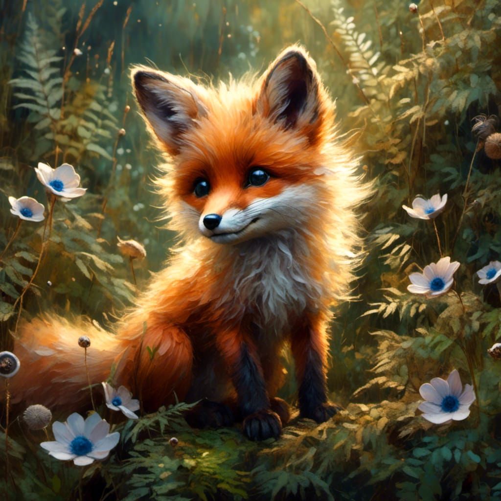 Little fox - AI Generated Artwork - NightCafe Creator