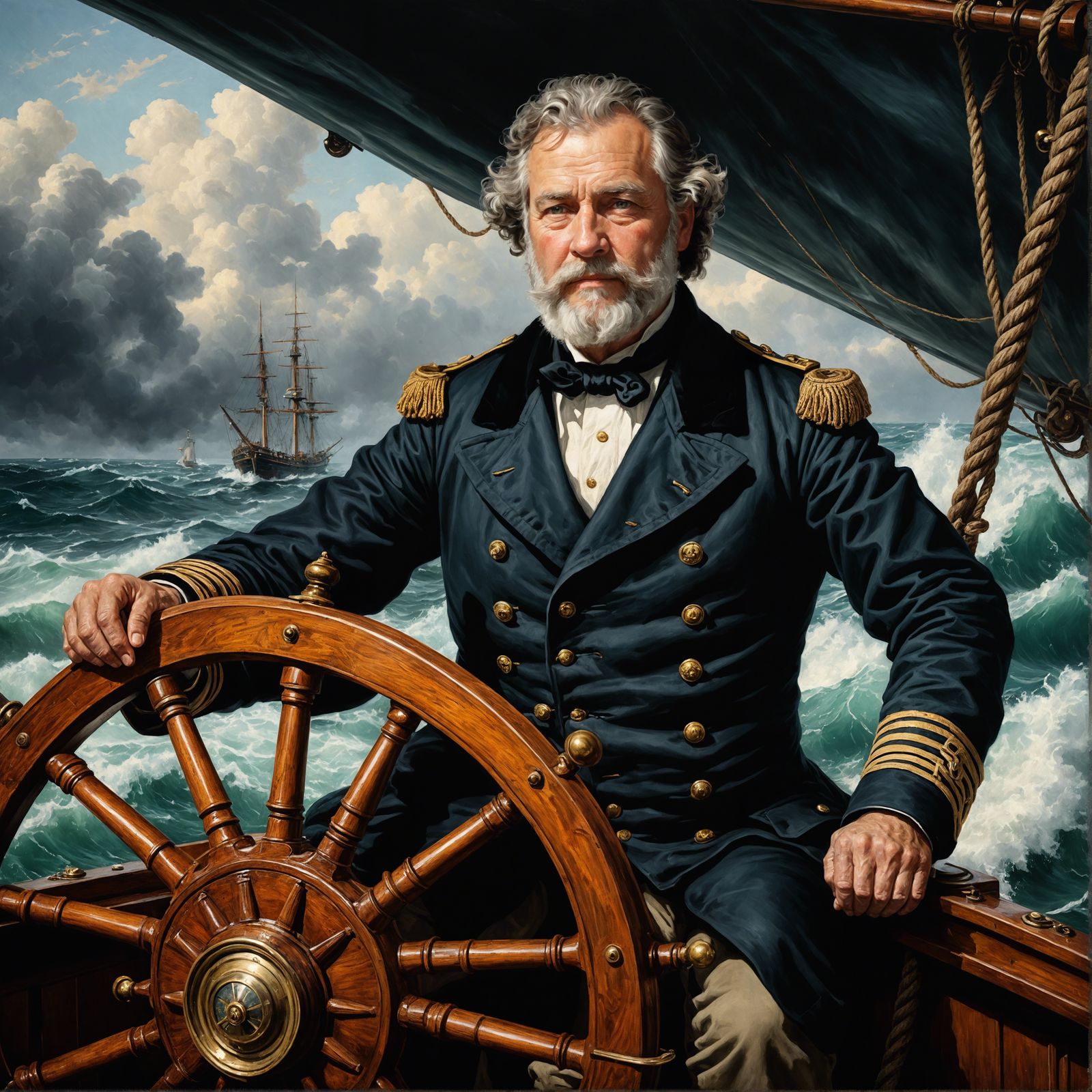 Navigating Through Rough Waters - AI Generated Artwork - NightCafe Creator