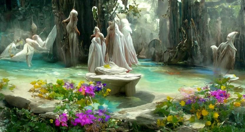 In the Court of the Fairies - AI Generated Artwork - NightCafe Creator
