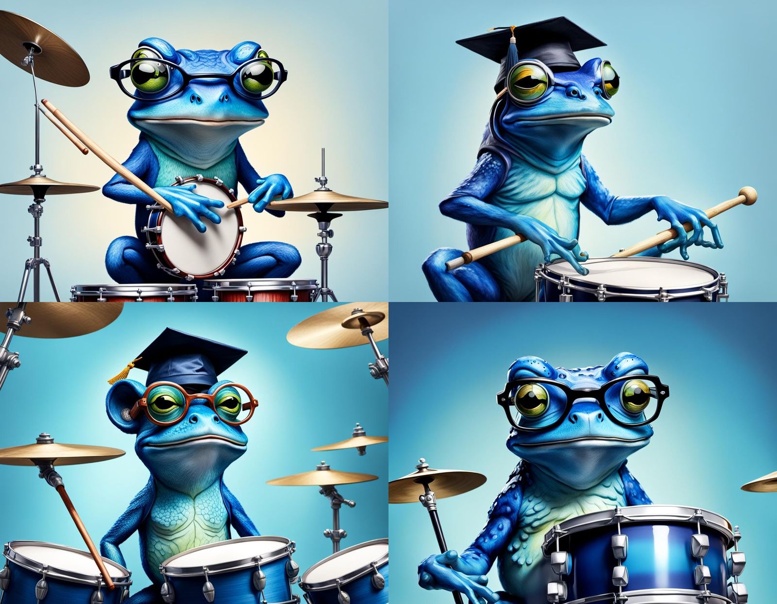 Peter, Paul, and Mary's "Big Blue Frog" - AI Generated Artwork ...