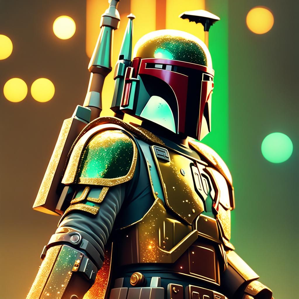 boba fett, Enchanting, Art Hoe, Golden Hour, lower body shot, Motion ...