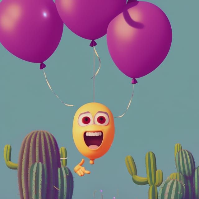 Impending Doom Balloon - AI Generated Artwork - NightCafe Creator
