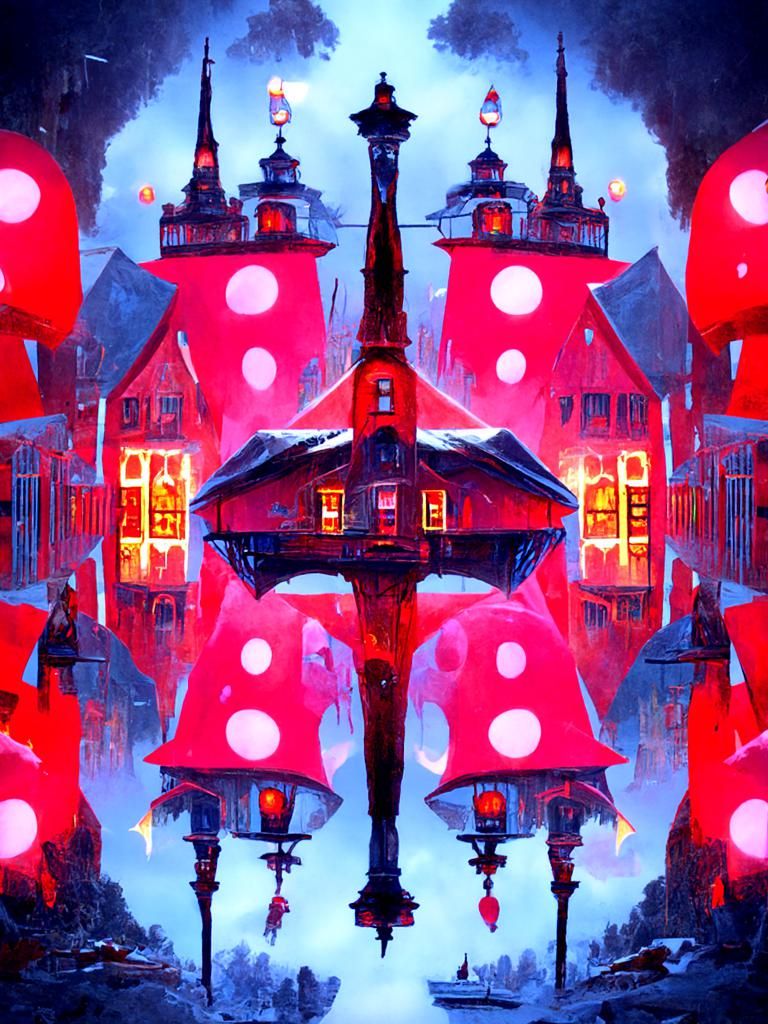 A Miraculous Town on Earth - AI Generated Artwork - NightCafe Creator