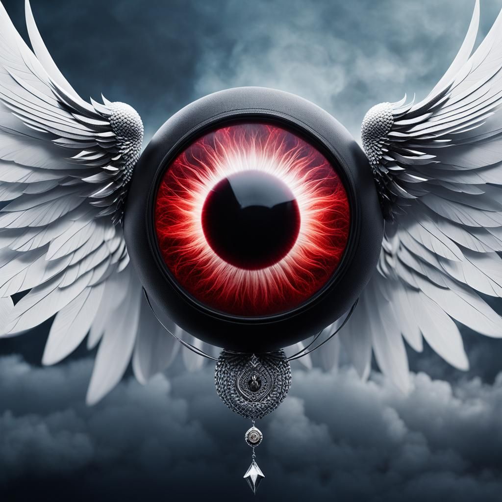 flying eyeball - AI Generated Artwork - NightCafe Creator