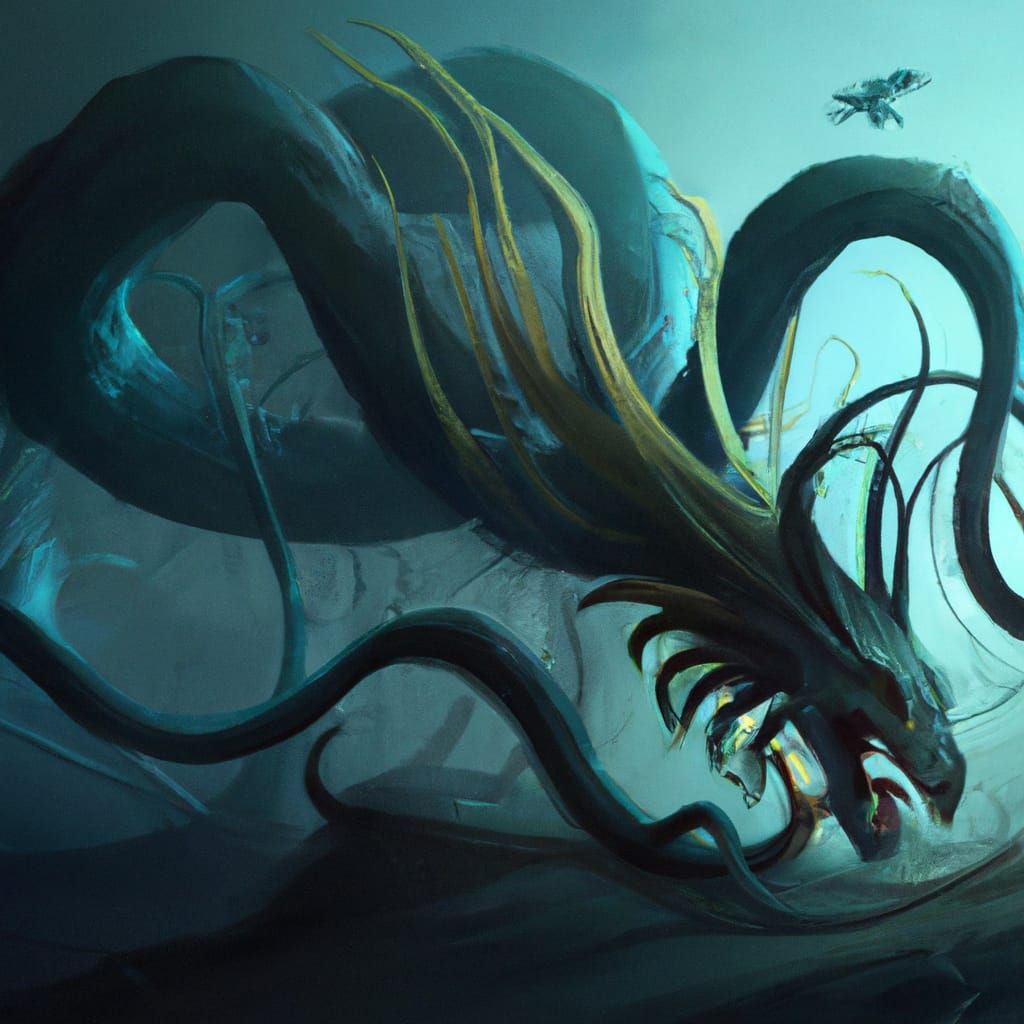 Sea Serpent - AI Generated Artwork - NightCafe Creator