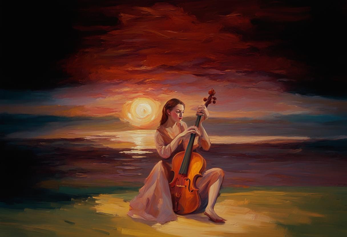 Sunset music - AI Generated Artwork - NightCafe Creator