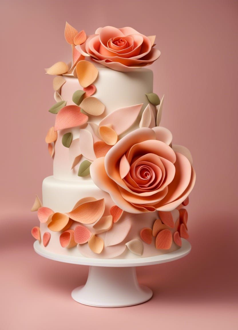 The wedding cake - AI Generated Artwork - NightCafe Creator