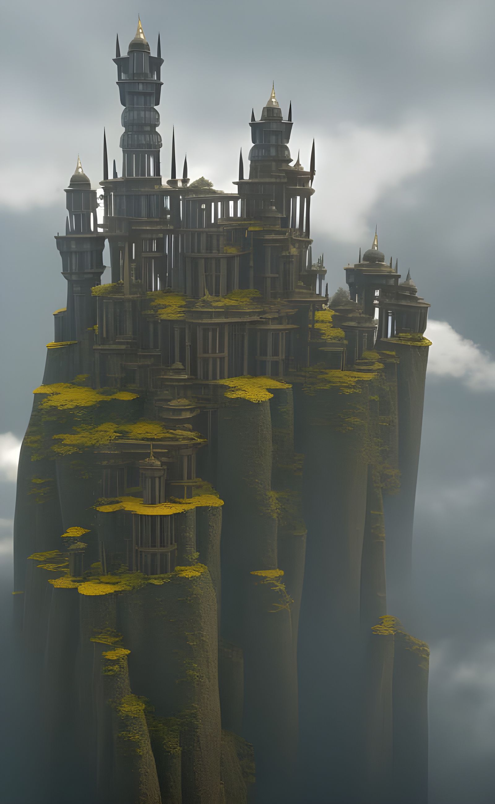 The sky fortress - AI Generated Artwork - NightCafe Creator
