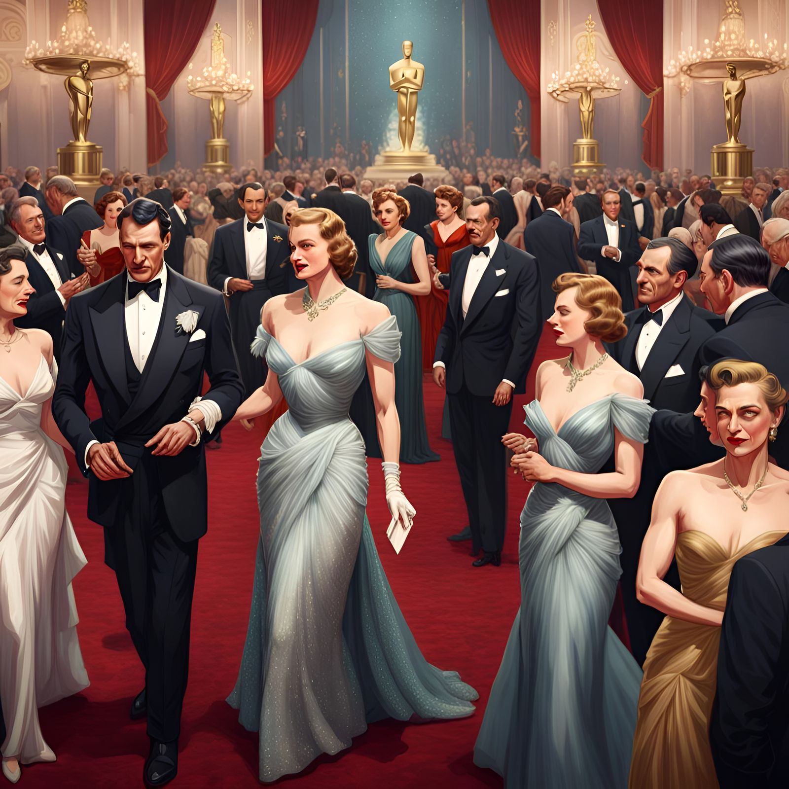 Oscars in the 1940s - AI Generated Artwork - NightCafe Creator