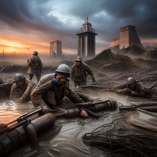 Battlefield - AI Generated Artwork - NightCafe Creator