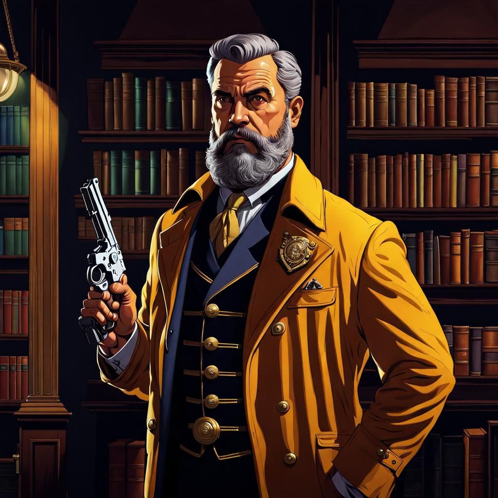 Colonel Mustard did it in the library with the revolver! - AI Generated ...