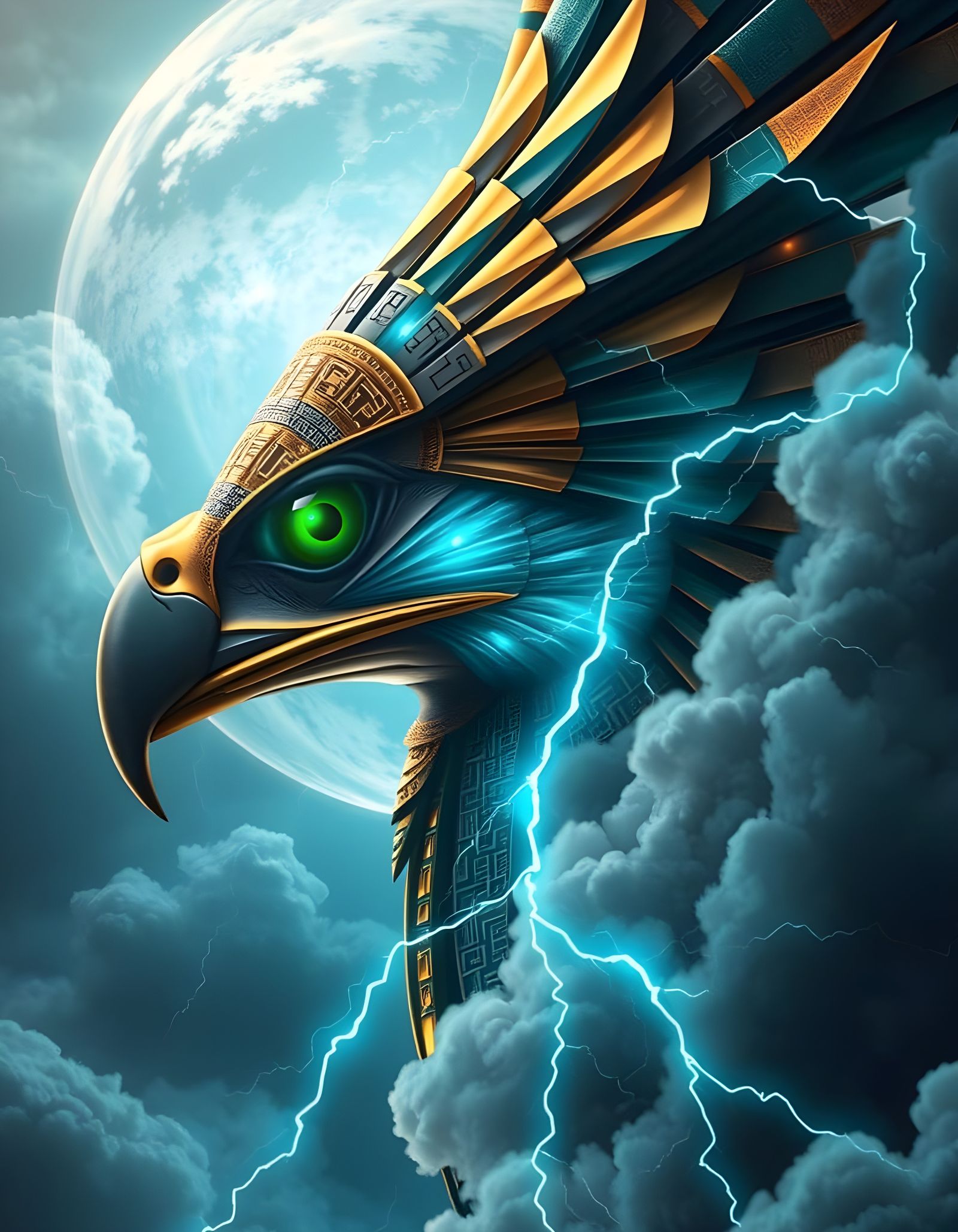 Avatar of Horus the Falcon Headed Egyptian Deity