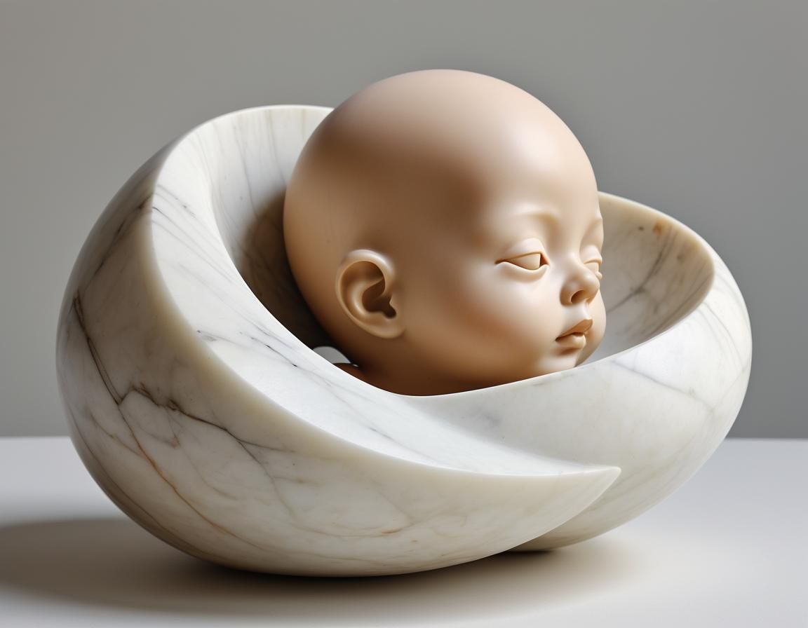 Sculpture of a baby 4 - AI Generated Artwork - NightCafe Creator