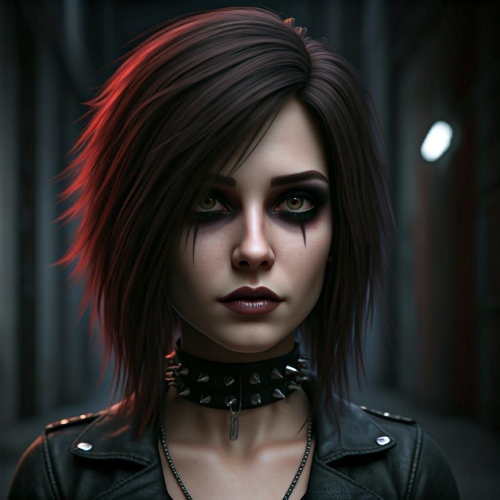 Emo girl - AI Generated Artwork - NightCafe Creator