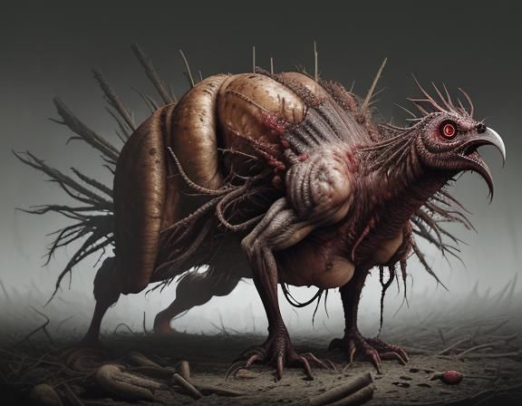 Zombie turkey - AI Generated Artwork - NightCafe Creator