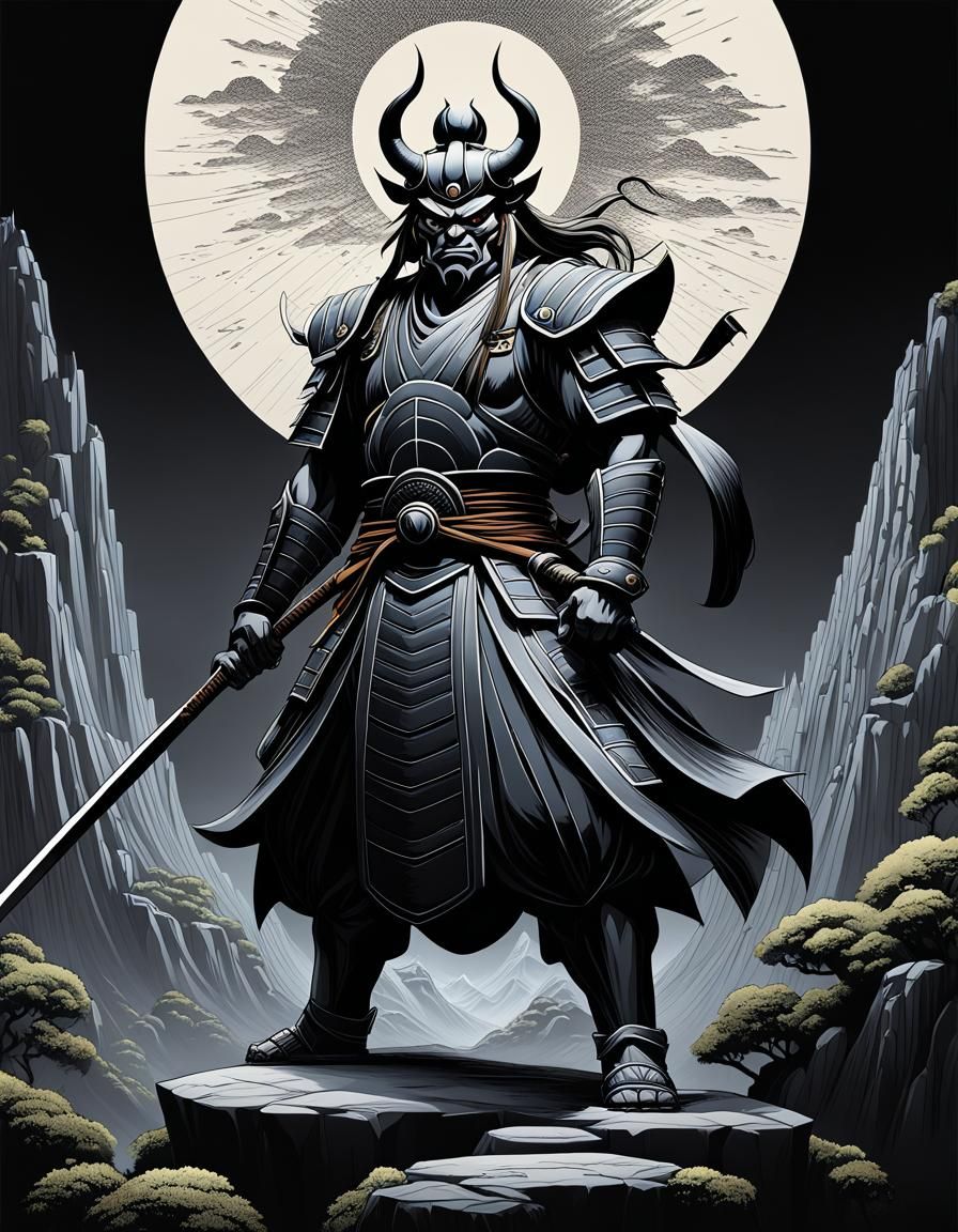 Oni Ronin - AI Generated Artwork - NightCafe Creator