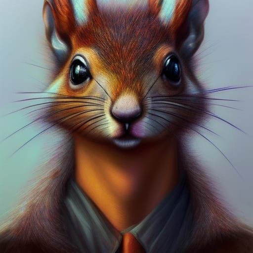 A magic squirrel king - AI Generated Artwork - NightCafe Creator