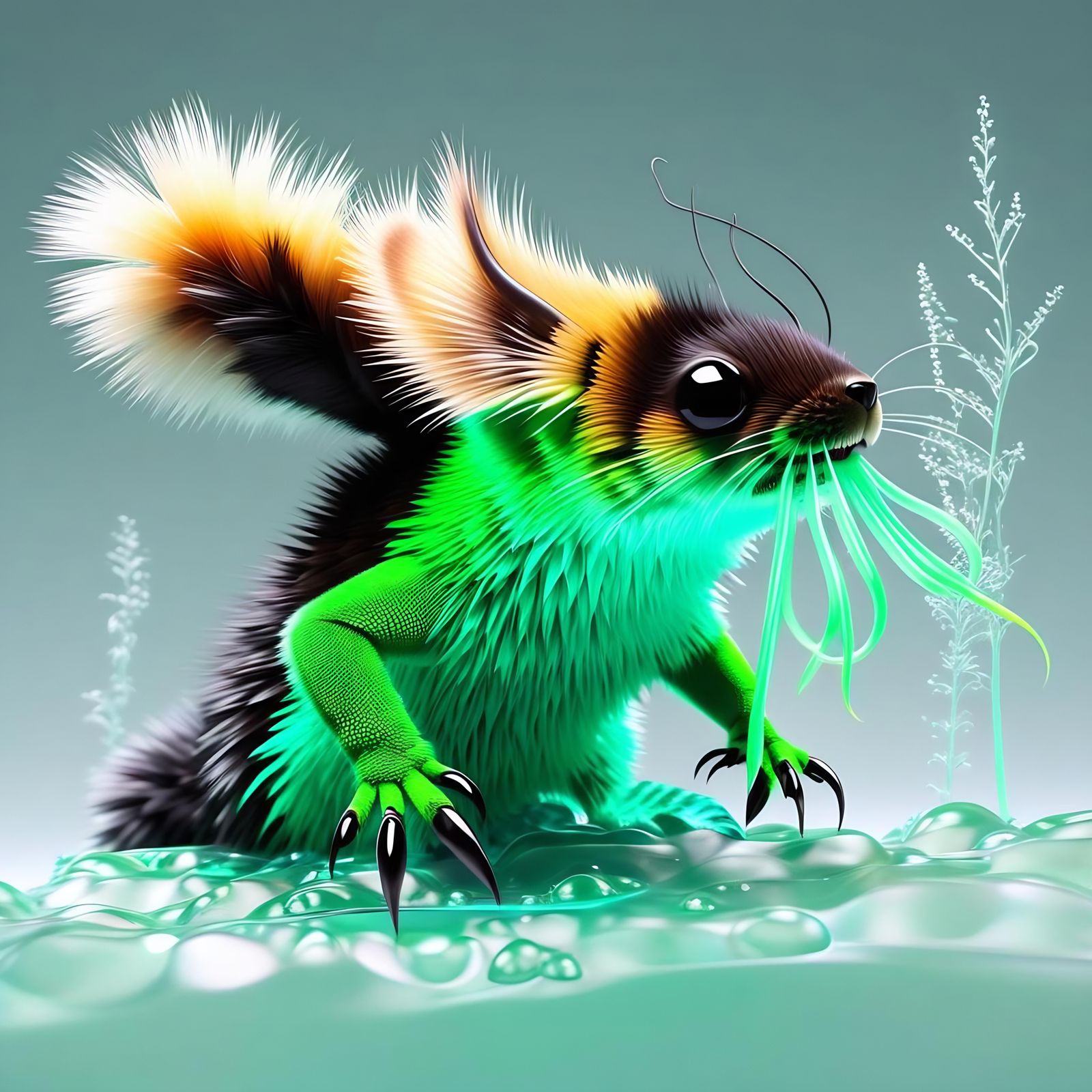 ув_ The Mottled fuzzy🙀🔊🧬📤⚠💭 - AI Generated Artwork - NightCafe Creator