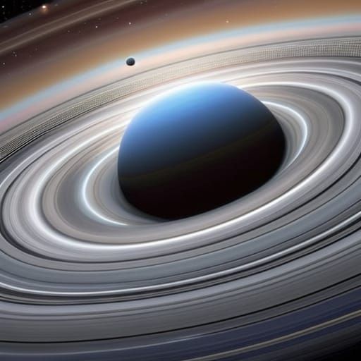 long shot of a gargantuan supermassive black hole from the movie ...