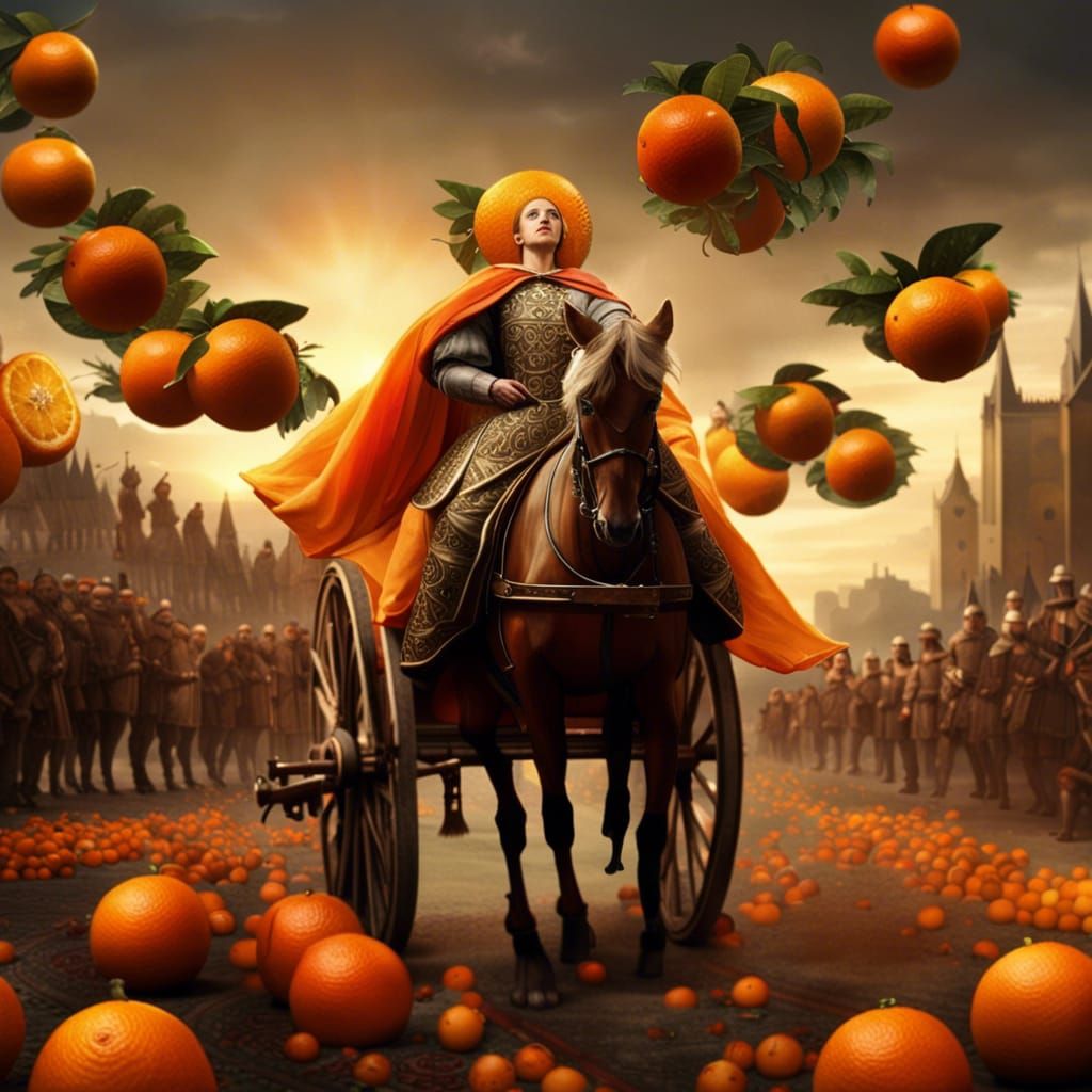 The orange princess - AI Generated Artwork - NightCafe Creator