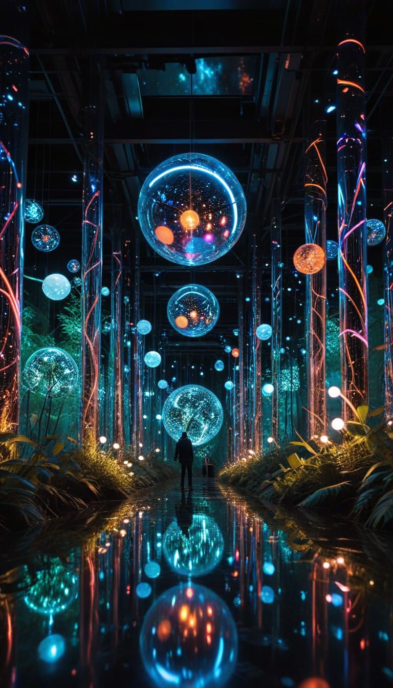 This image captures the essence of a wondrously immersive light ...