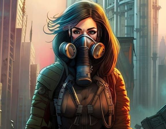 post-apocalypse - life in city - AI Generated Artwork - NightCafe Creator