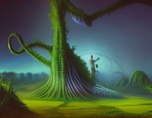 Alien Vines - AI Generated Artwork - NightCafe Creator