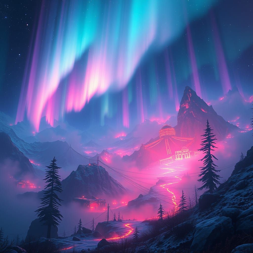 aaaaaaaaaaeeeeeeeeeee - Ethereal Aurora Borealis Dreamscape ...