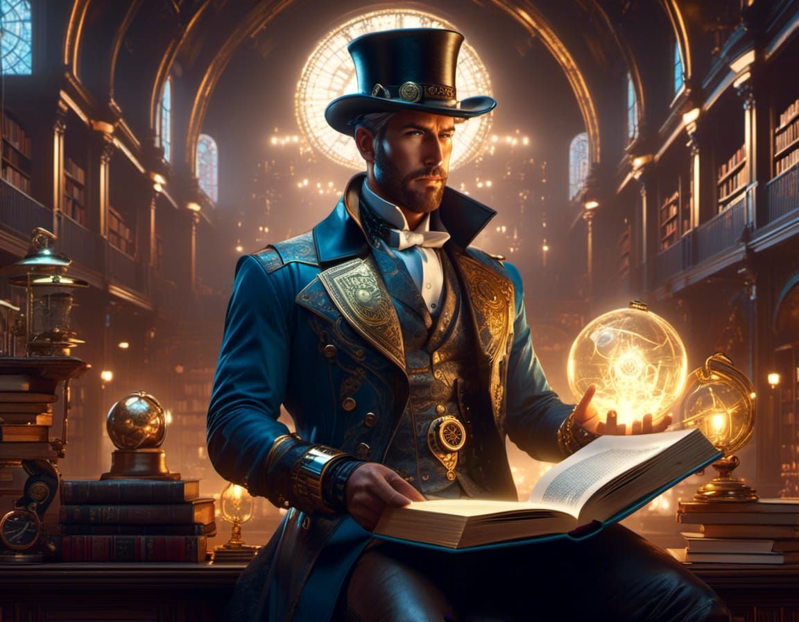 steampunk wizard - AI Generated Artwork - NightCafe Creator