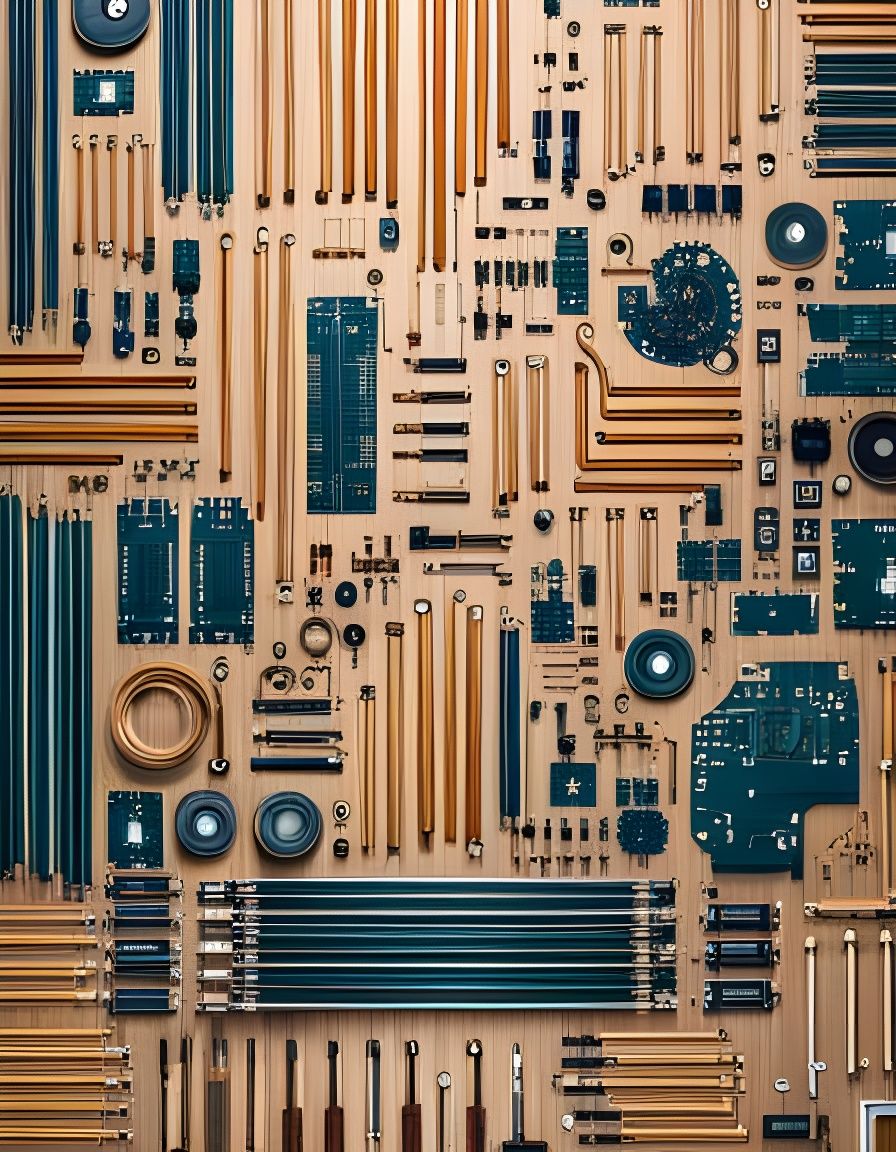 Organic Circuit Board made of Wood - AI Generated Artwork - NightCafe ...
